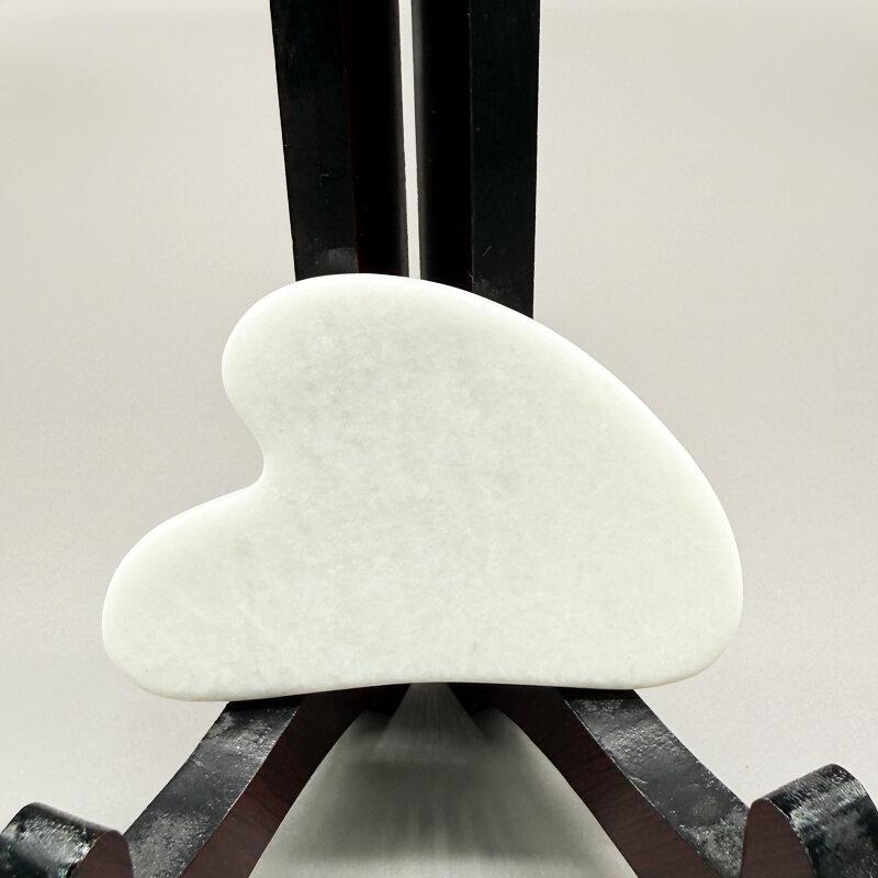 Эффективный скребок для лица из нефрита инструмент для массажа и лимфодренажа, улучшает кровообращение и тонус кожи, идеален для домашнего ухода