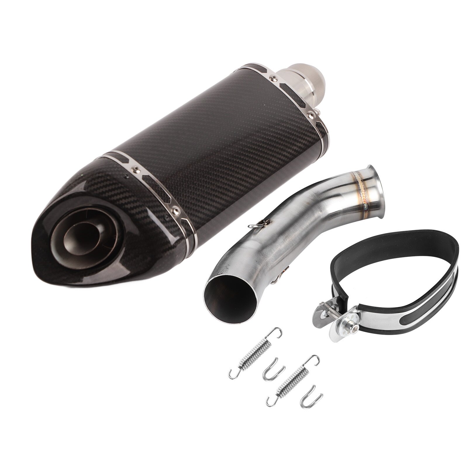 Выхлопная система из карбона для KTM RC390 2017+, глушитель+труба