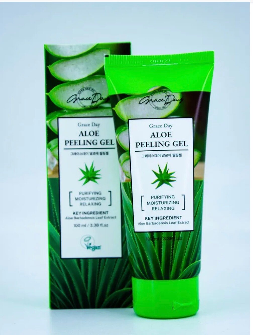 Пилинг гель с экстрактом алоэ Grace Day Aloe Peeling Gel, 100 мл.