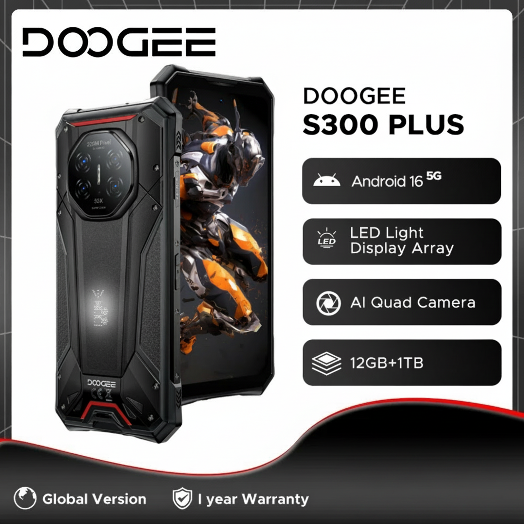 Смартфон Doogee S300 Plus, 12ГБ/1ТБ, global