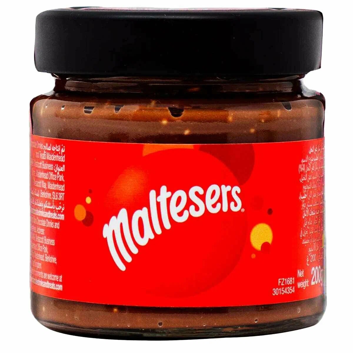 Шоколадная паста Maltesers с хрустящими шариками, 200 гр. (Великобритания)
