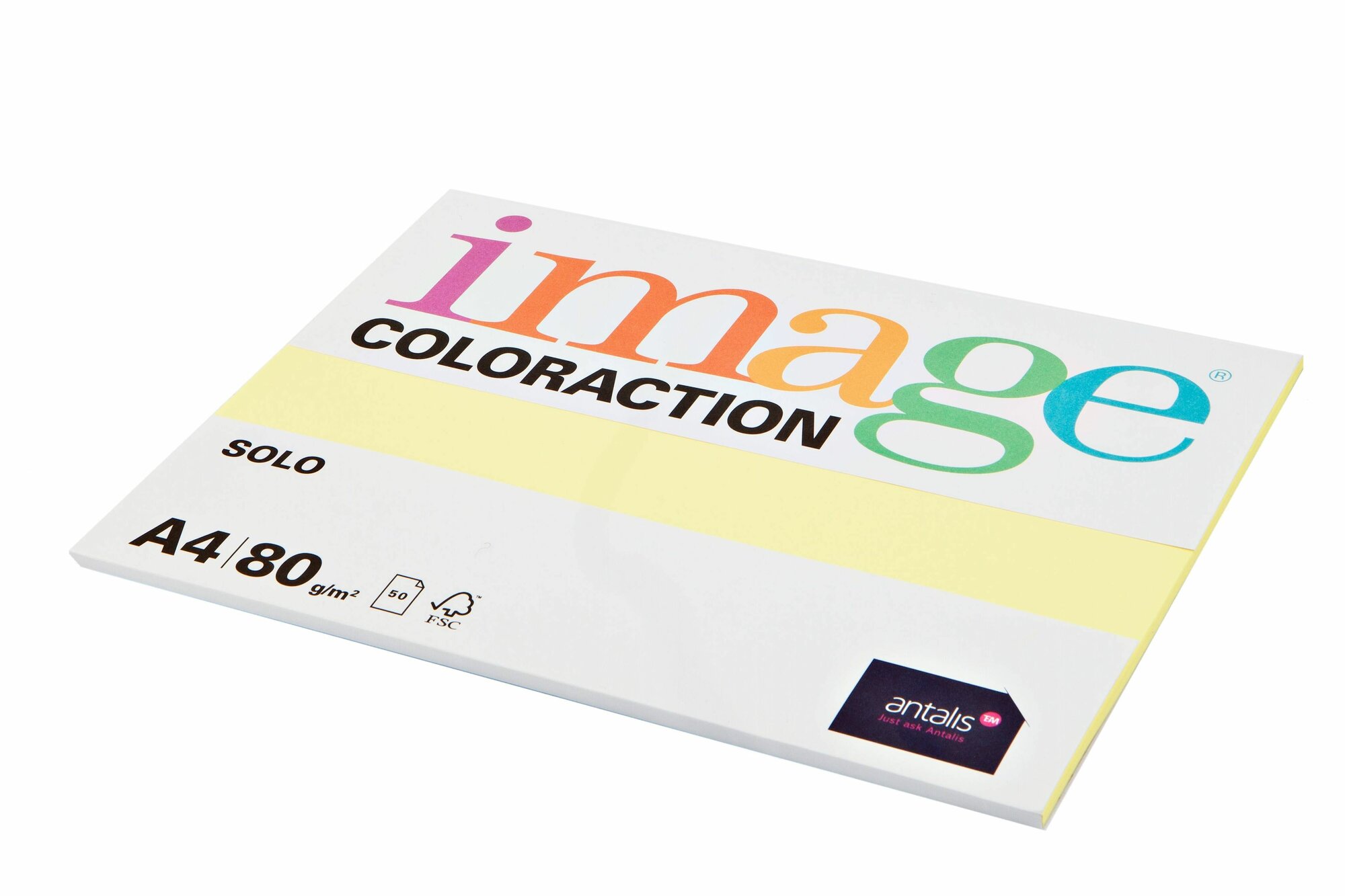 Бумага цветная Image Coloraсtion А4, 80 г/м2, 50 л, кремовая