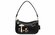 Сумка Coach, фактура тиснение, черный