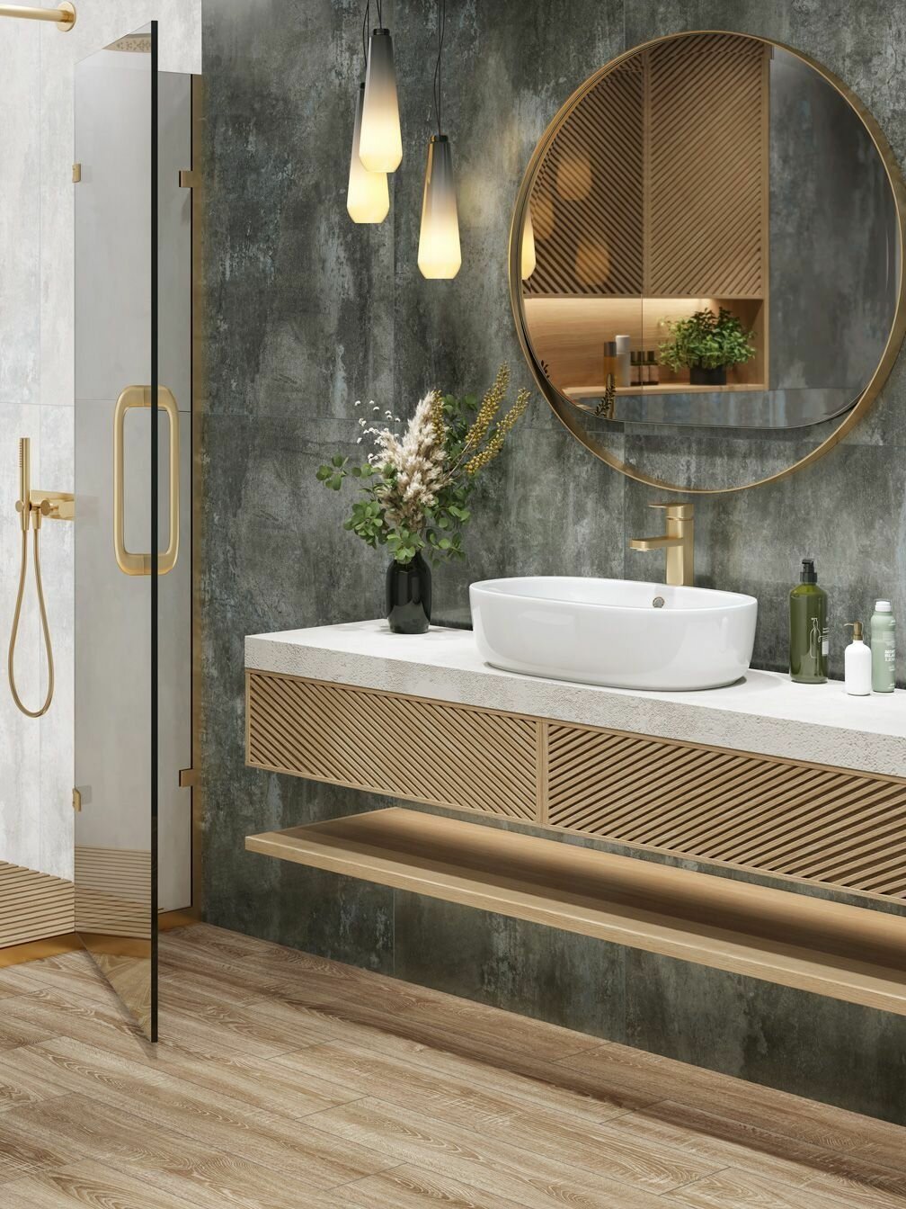 Delacora Центро серо-синий / Centro Marengo D120221L Керамогранит лаппатированный 1200X600