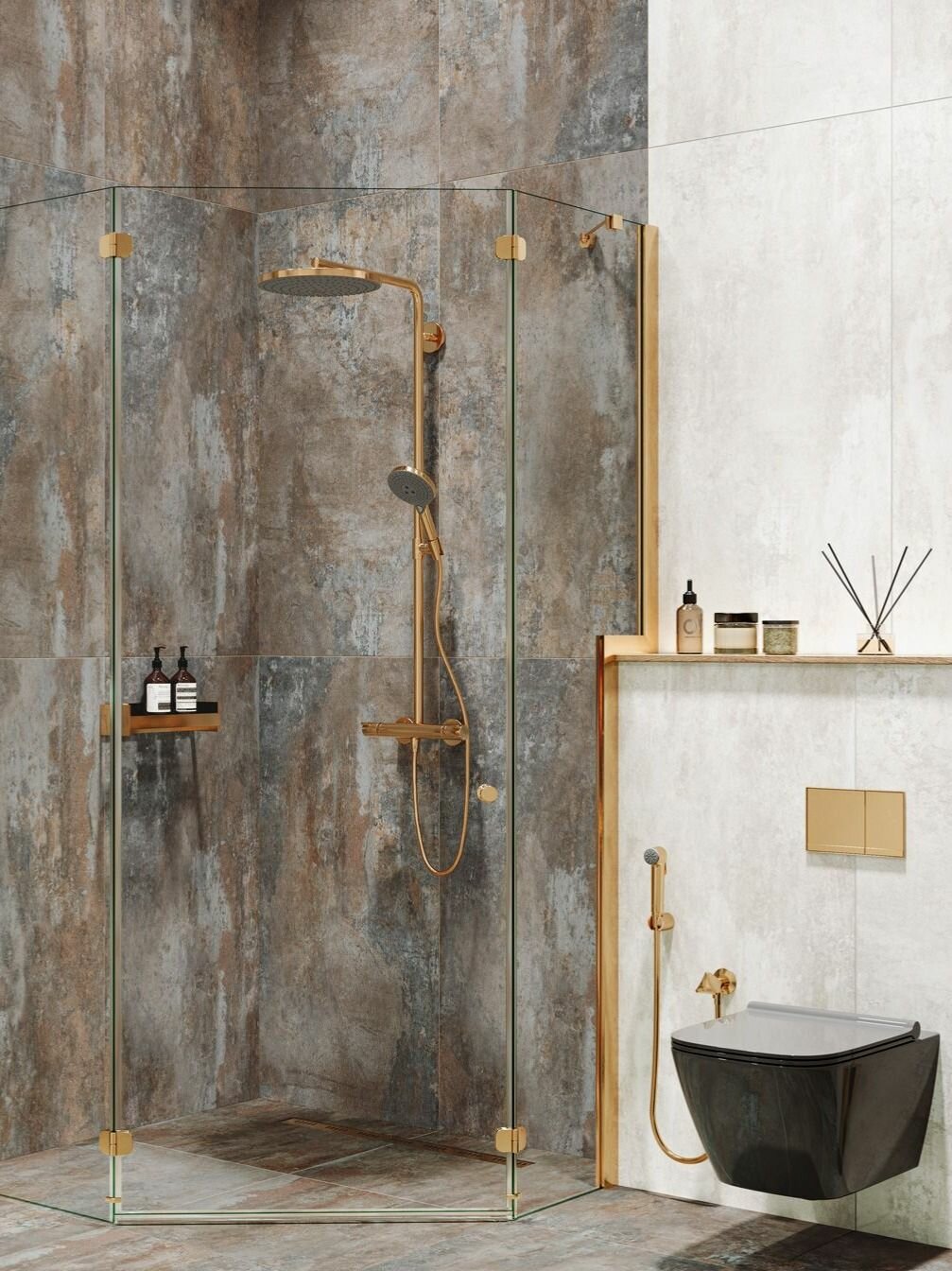 Delacora Центро медный / Centro Copper D120219L Керамогранит лаппатированный 1200X600