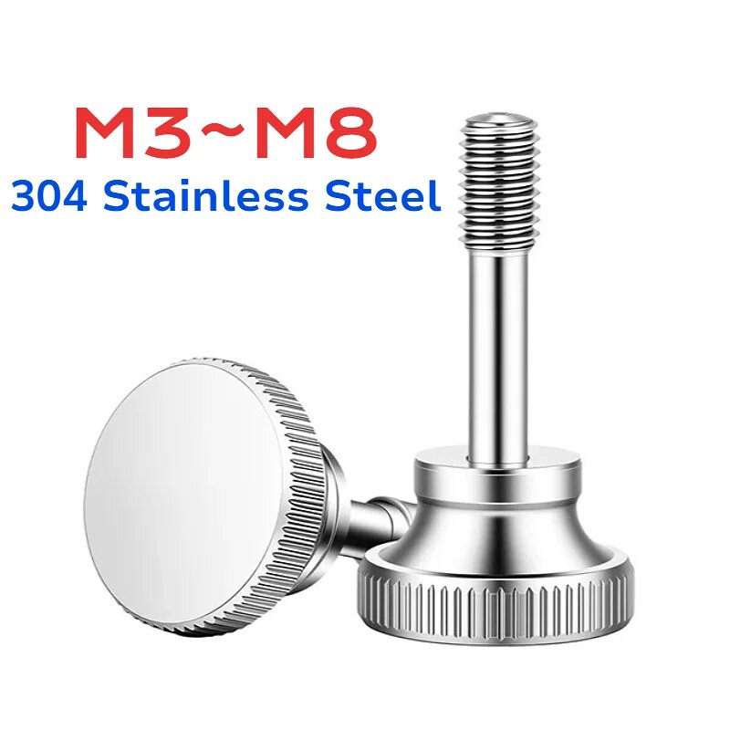 Винты-барашки нержавеющая сталь 304 M3 M4 M5 M6 M8 M4-1pcs, 30mm