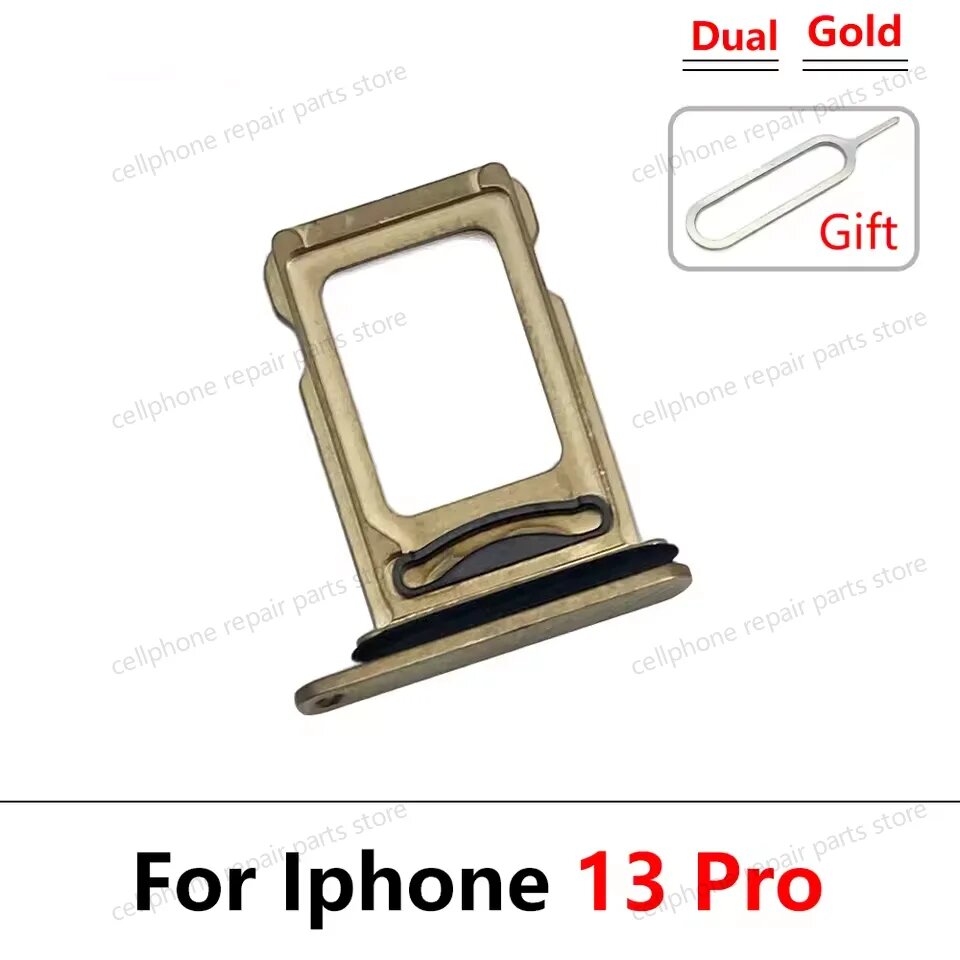 Лоток для SIM-карты для Iphone 13 Pro/13 ProMAX/13 Mini/13 Держатель лотка для двойного 13 PM Silver