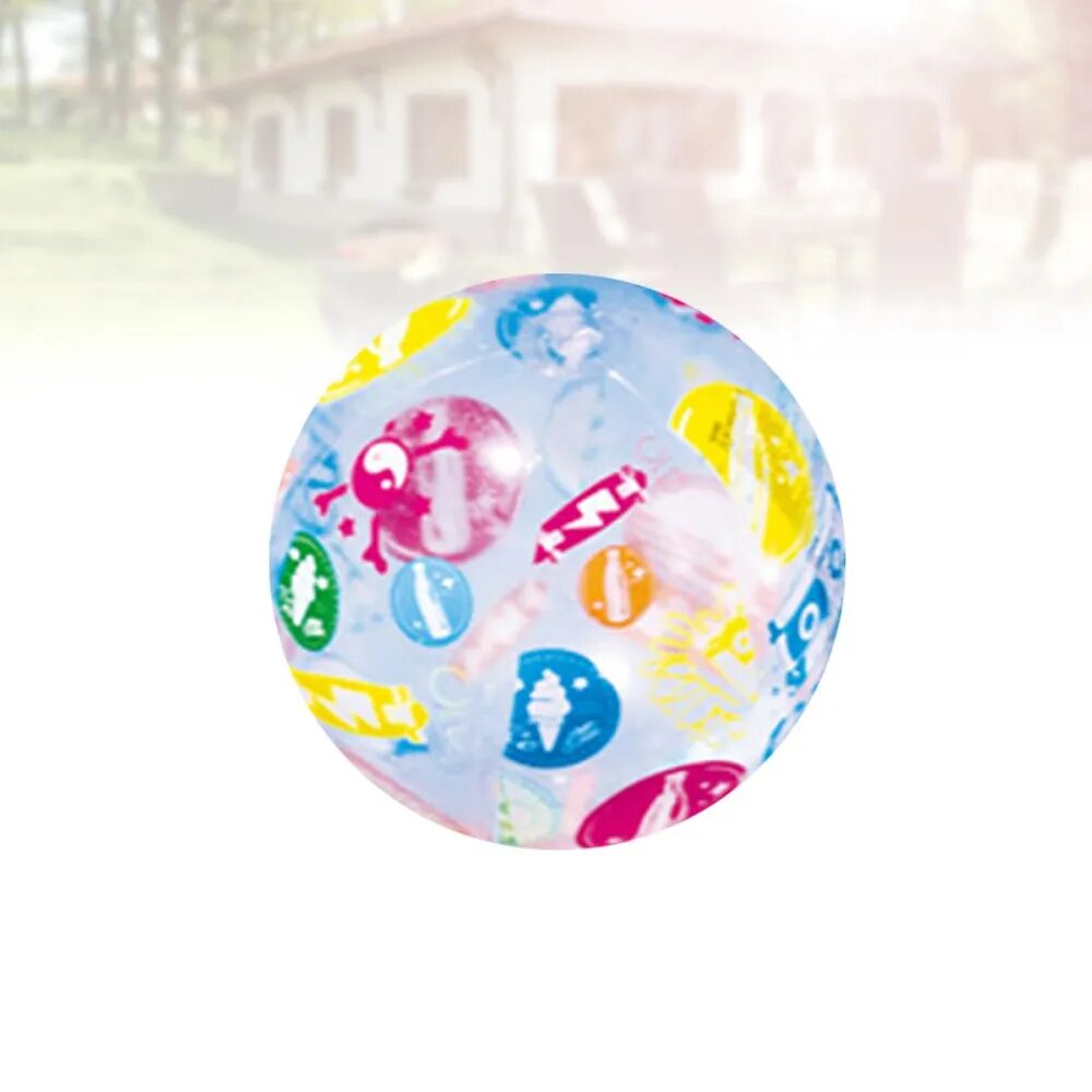 Надувной пляжный мяч с пайетками для игр детей и отдыха