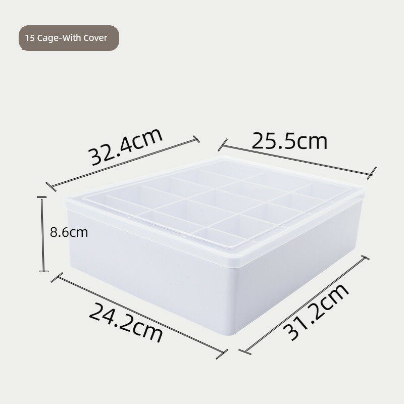 Коробка для кабелей из ABS пластика с 15 отсеками и крышкой, столешечная организация для кабелей