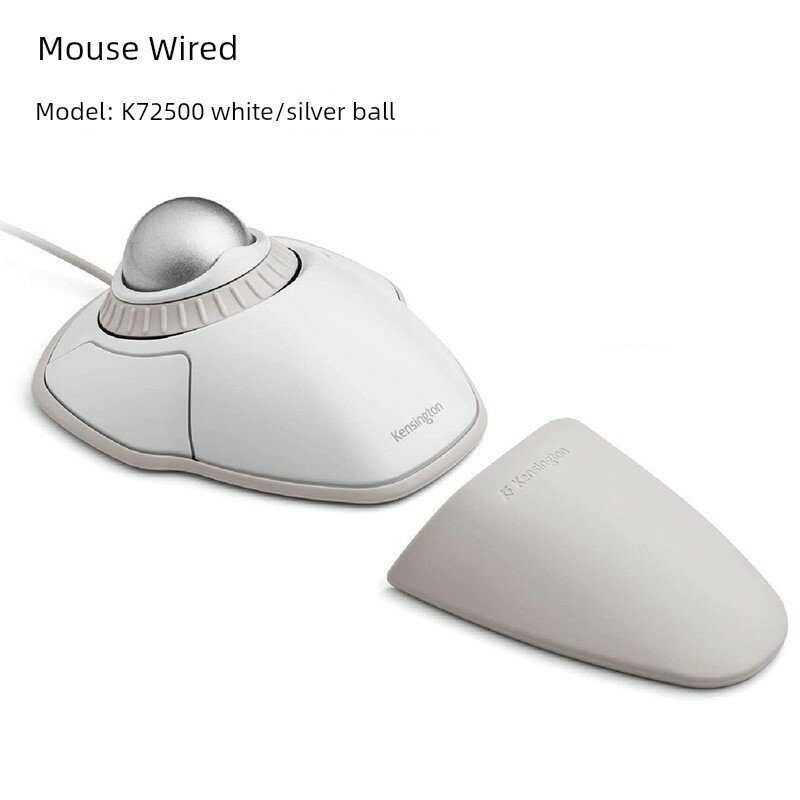 Американская трекбол-мышь Kensington для рисования CAD, удобная для ленивых рук, модель 72337 Белая проводная модель