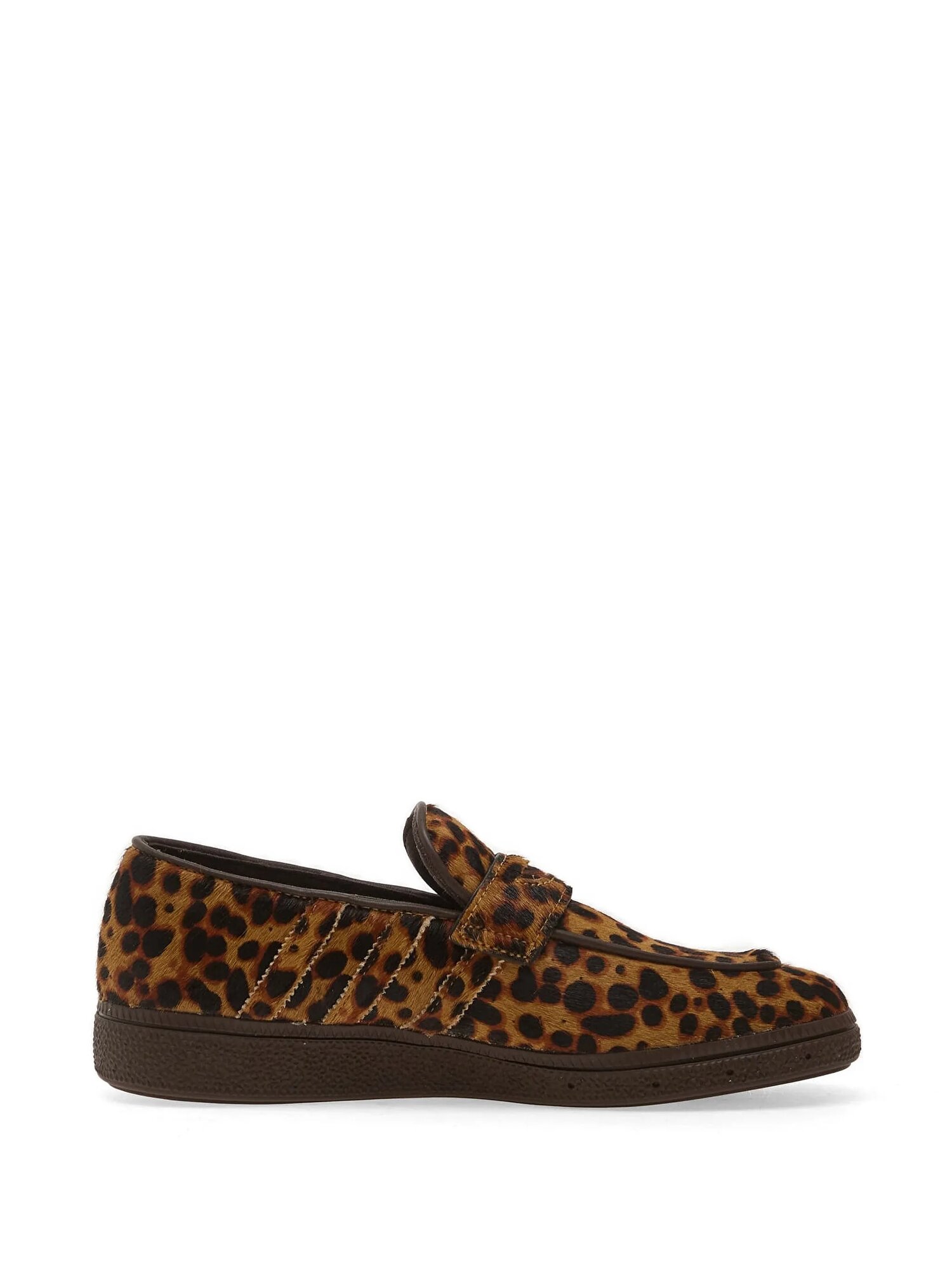 Лоферы Handball Spezial leopard-print leather loafers