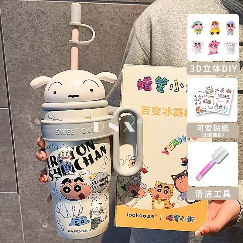 Изолированная кружка для холодной воды Snoopy Ice Cup, 316 нержавеющая сталь, изолированная кружка, мультяшная кружка для активного отдыха с трубочкой