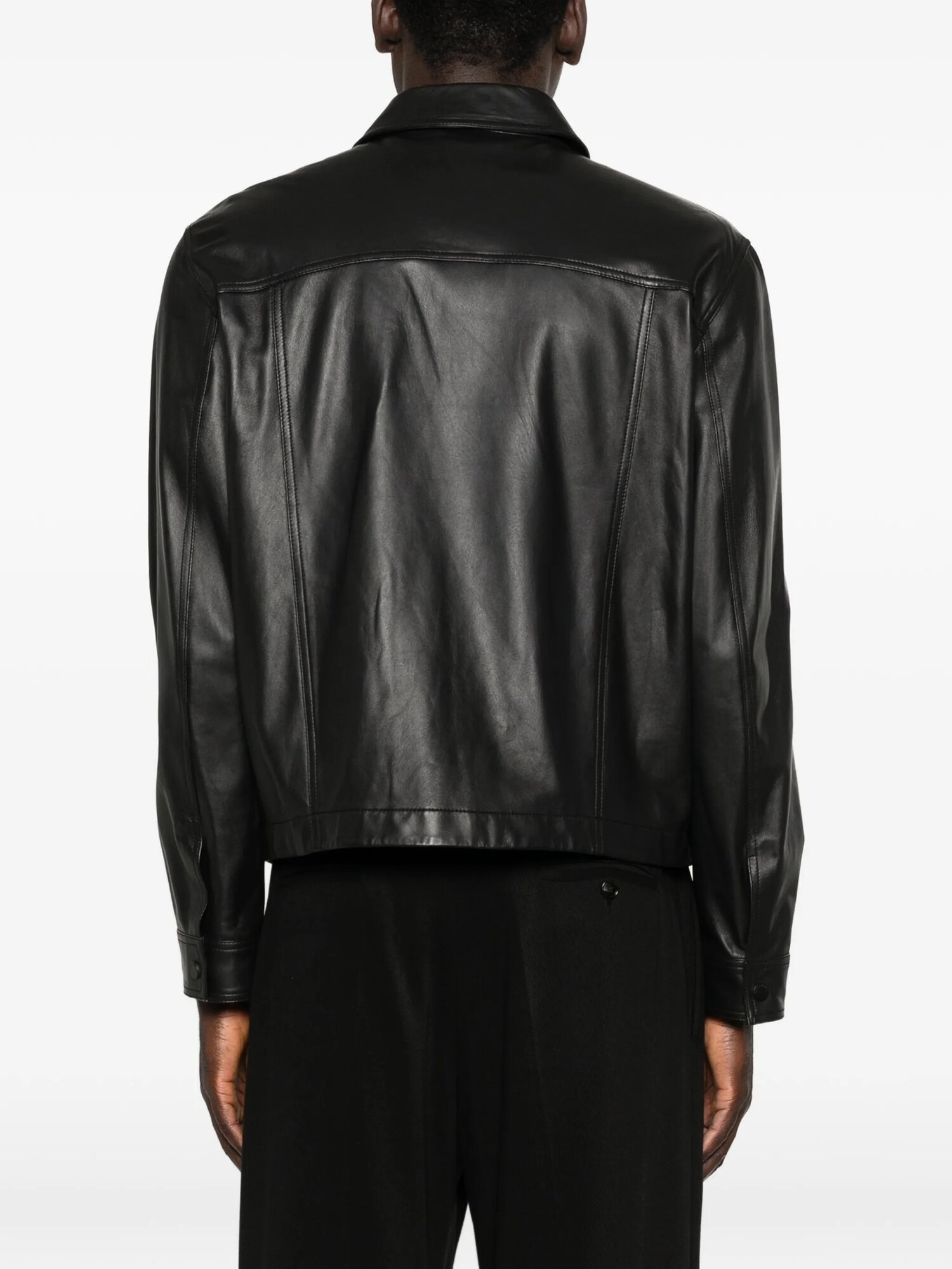 Куртка EMPORIO ARMANI Button pocket jacket, размер 48, black/black — фото 1