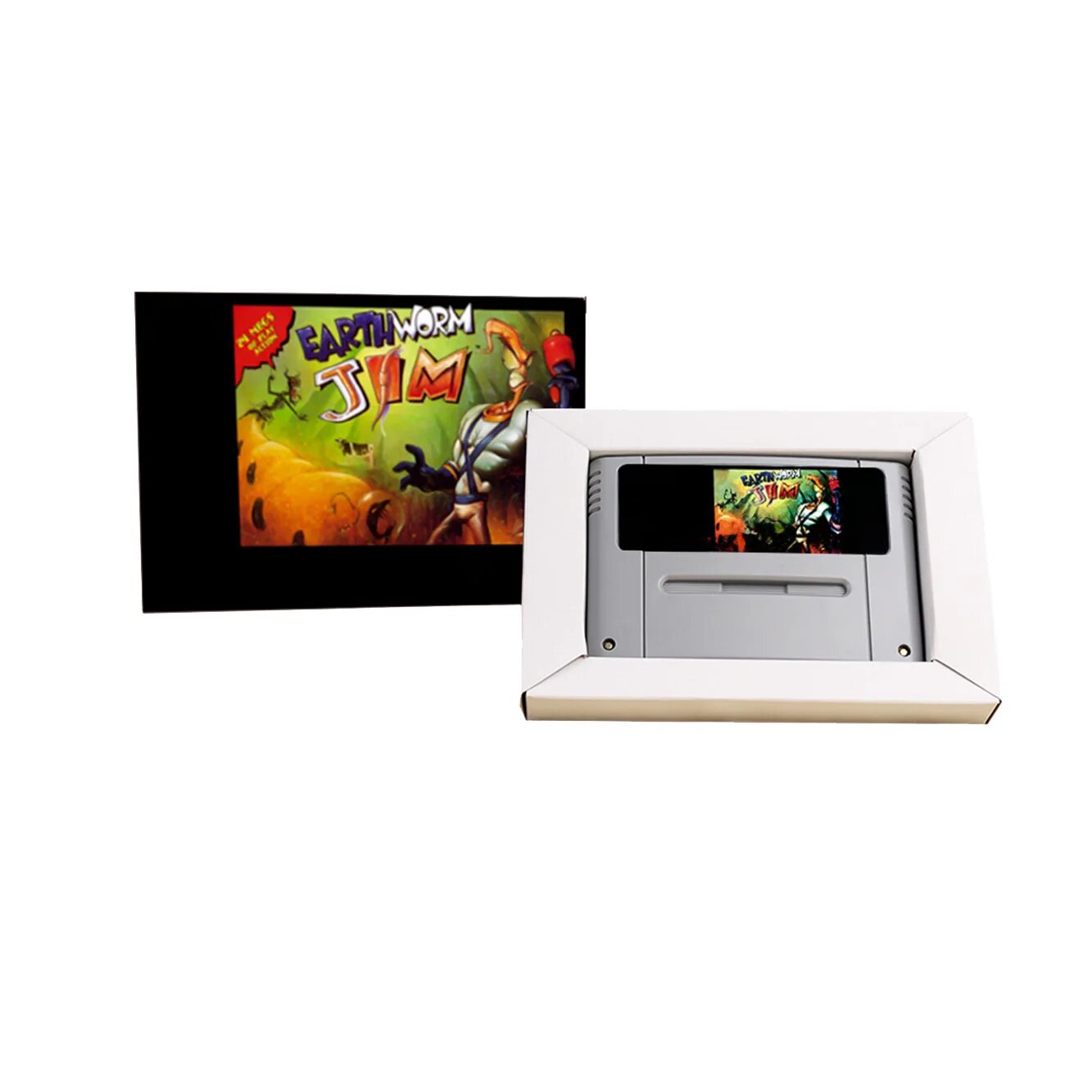 Earthworm Jim 2 для SNES, EUR game with box