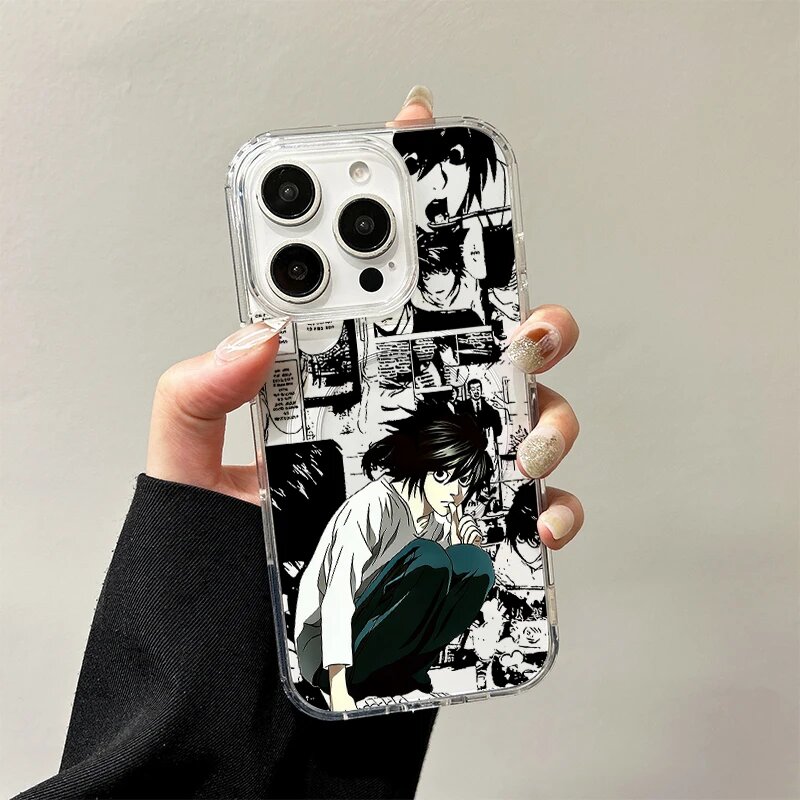 Чехол для iPhone 17 Light Yagami Death Note, прозрачный