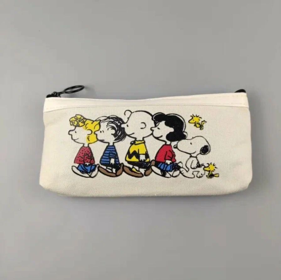 Сумка-карандаш MINISO "Snoopy", унисекс, текстиль, 19,5х3,5х9 см