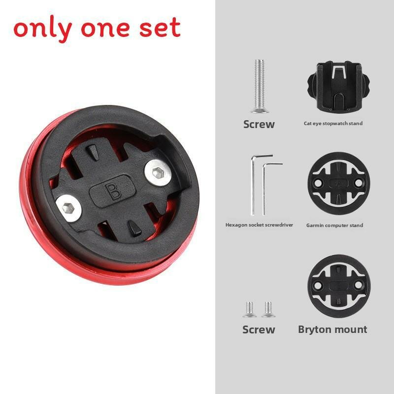 База крепления для велосипедного компьютера Garmin Bryton алюминиевый сплав красный