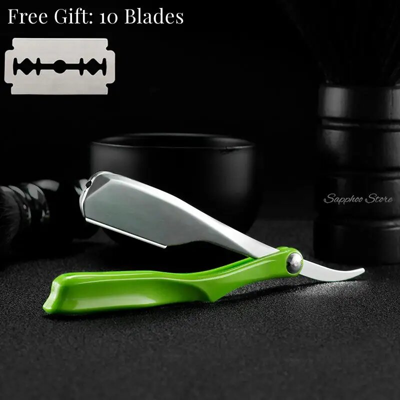 Складная бритва KureNai Green из нержавеющей стали