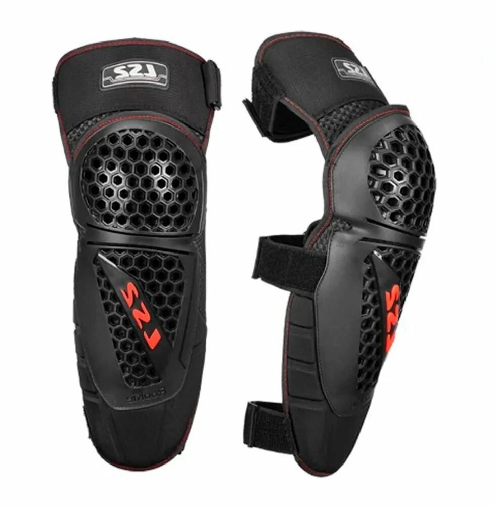 Наколенники LS2 Rookie — защита колен для мотоцикла, размер S, черные, регулировка посадки и светоотражающая панель, сертифицировано EN 1621-1