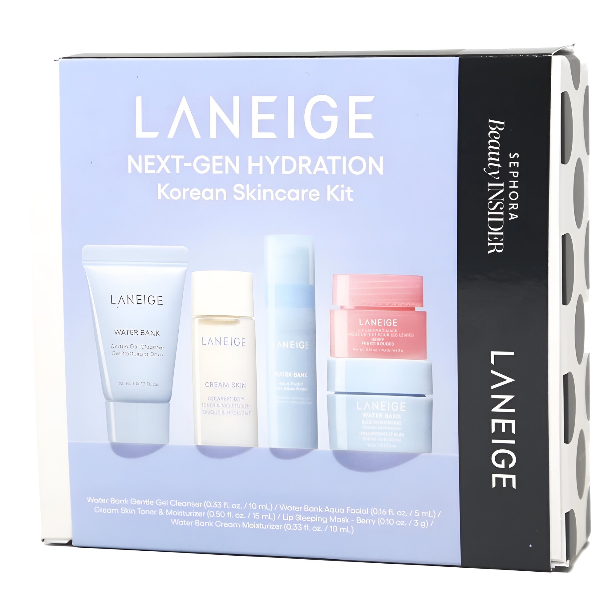 Подарочный мини набор косметики LANEIGE Next Generation Korean Skincare Kit 5 предметов (10,5,15,3,10мл)