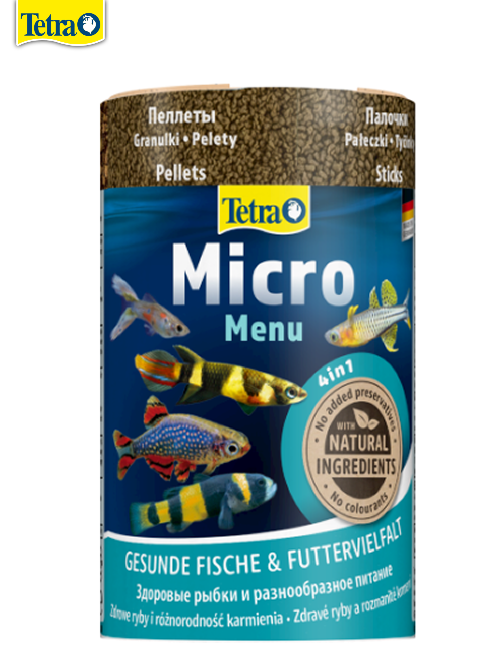 TetraMicro Menu 100мл микро чипсы, гранулы, пеллеты и палочки
