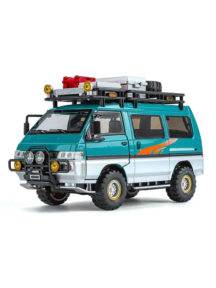 Буханка Машинка 1:24 Off-Road Camping Car Green Toy Car with Sound and Light Effects
