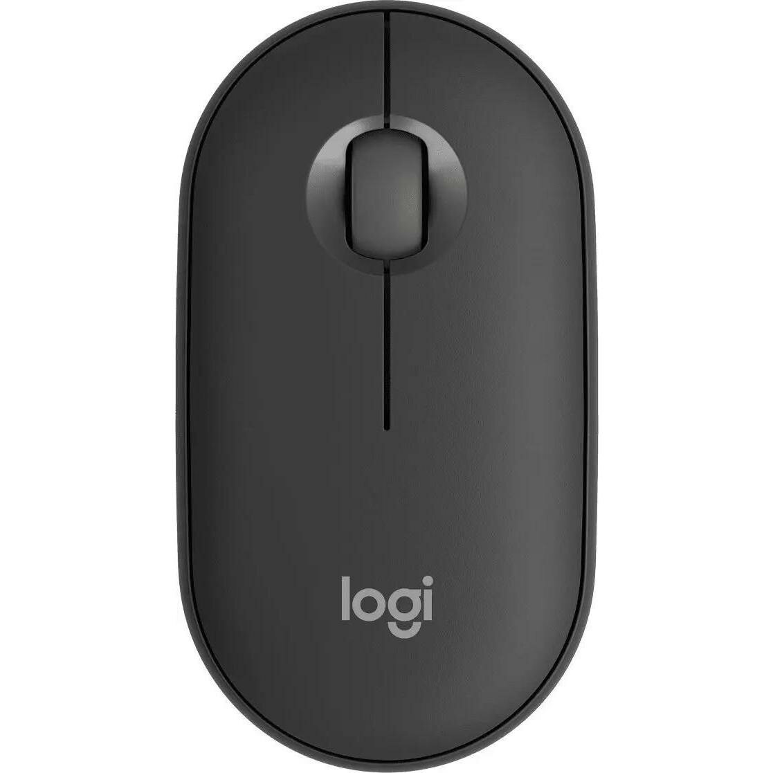 Мышь беспроводная Logitech Pebble M350S графитовая 910-007015