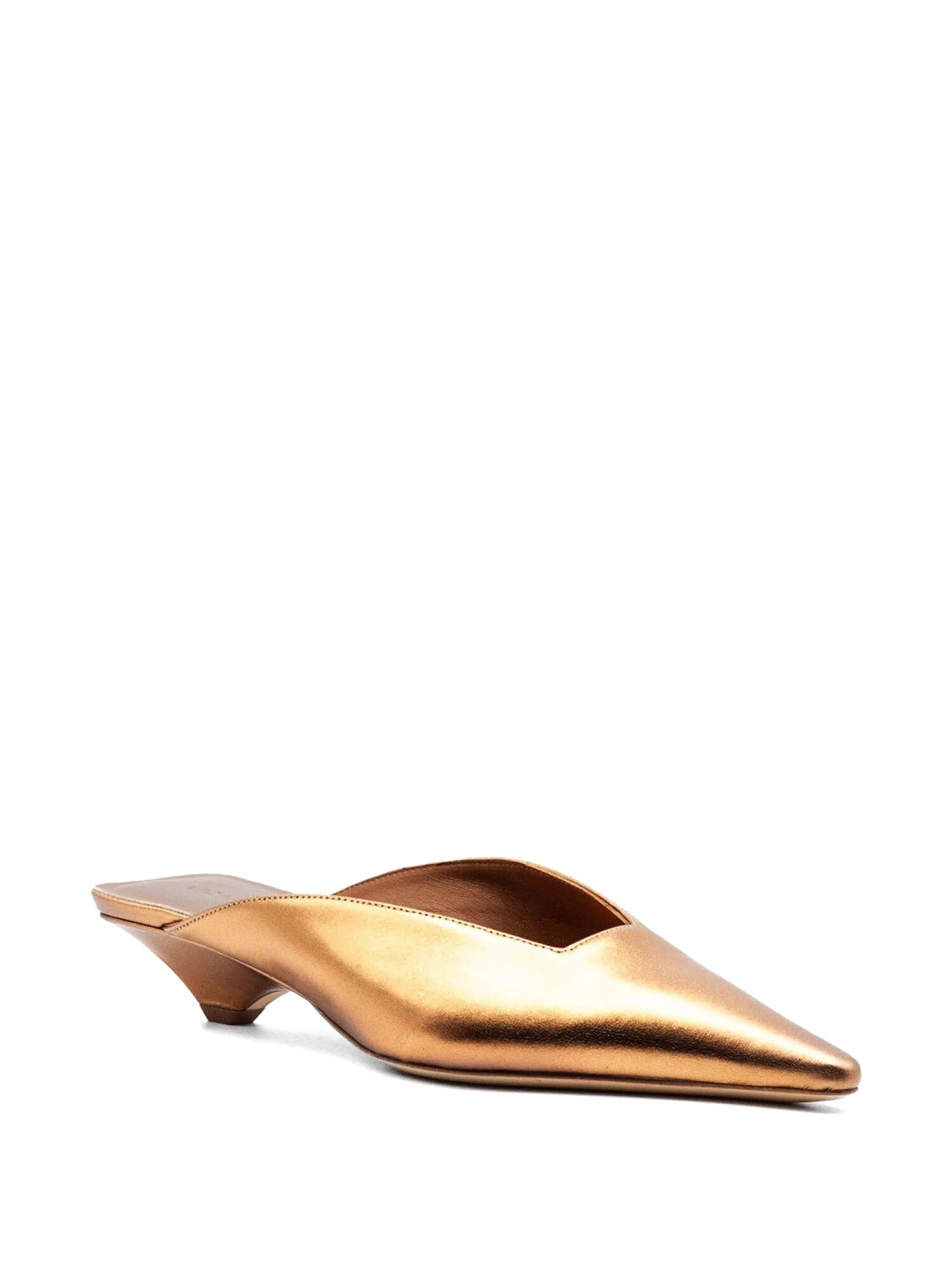 Мюли Vic Matie Pointed-toe mules, размер 37, gold — фото 1