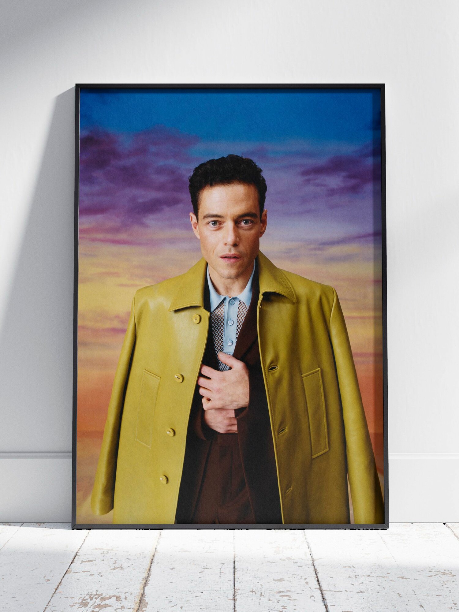 Плакат на стену для интерьера Рами Малек (Rami Malek 22) - Постер по актеру фильма, кино, сериала формата A4 (21x30 см)