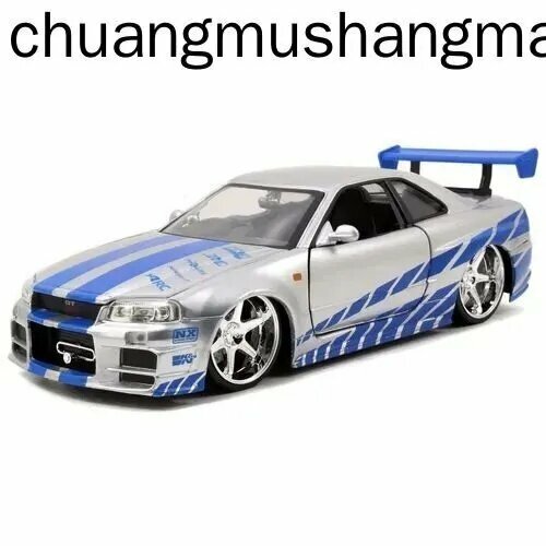 Эксклюзивная модель Nissan Skyline GTR R34 2002 из Форсажа, подарок, масштаб 1:24