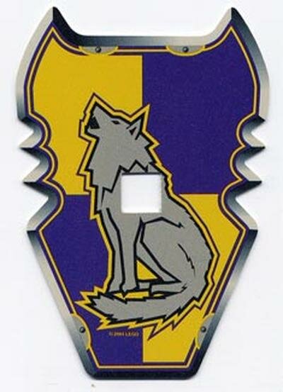 Деталь Lego bb0148 Plastic Shield (Undetermined Type) for Large Figures with Knights Kingdom Danju Wolf Pattern