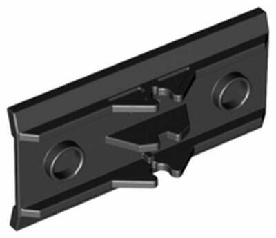Деталь Lego 2440 Vehicle, Spoiler / Plow Blade 6 x 3 with Hinge