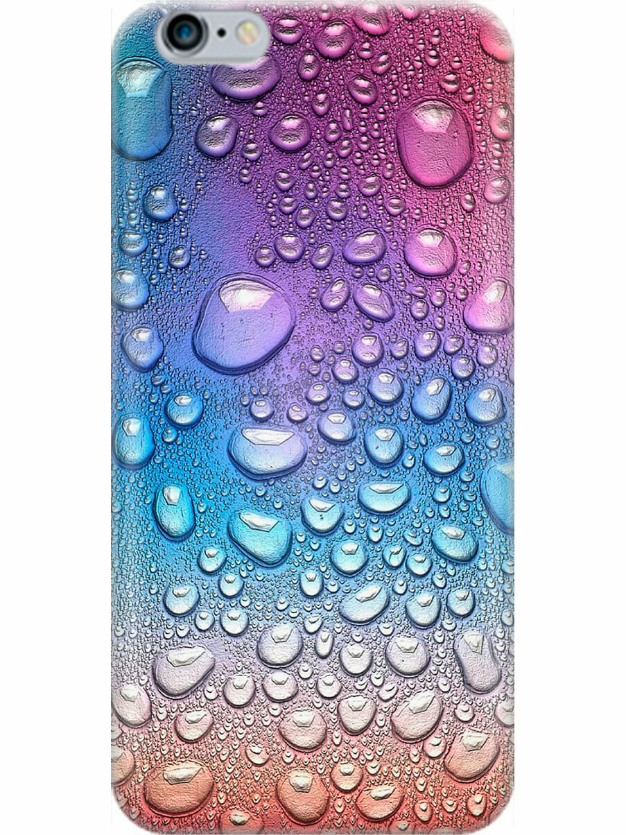 Силиконовый чехол на Apple iPhone 6s / 6 / Эпл Айфон 6 / 6с с рисунком "Множество капель"