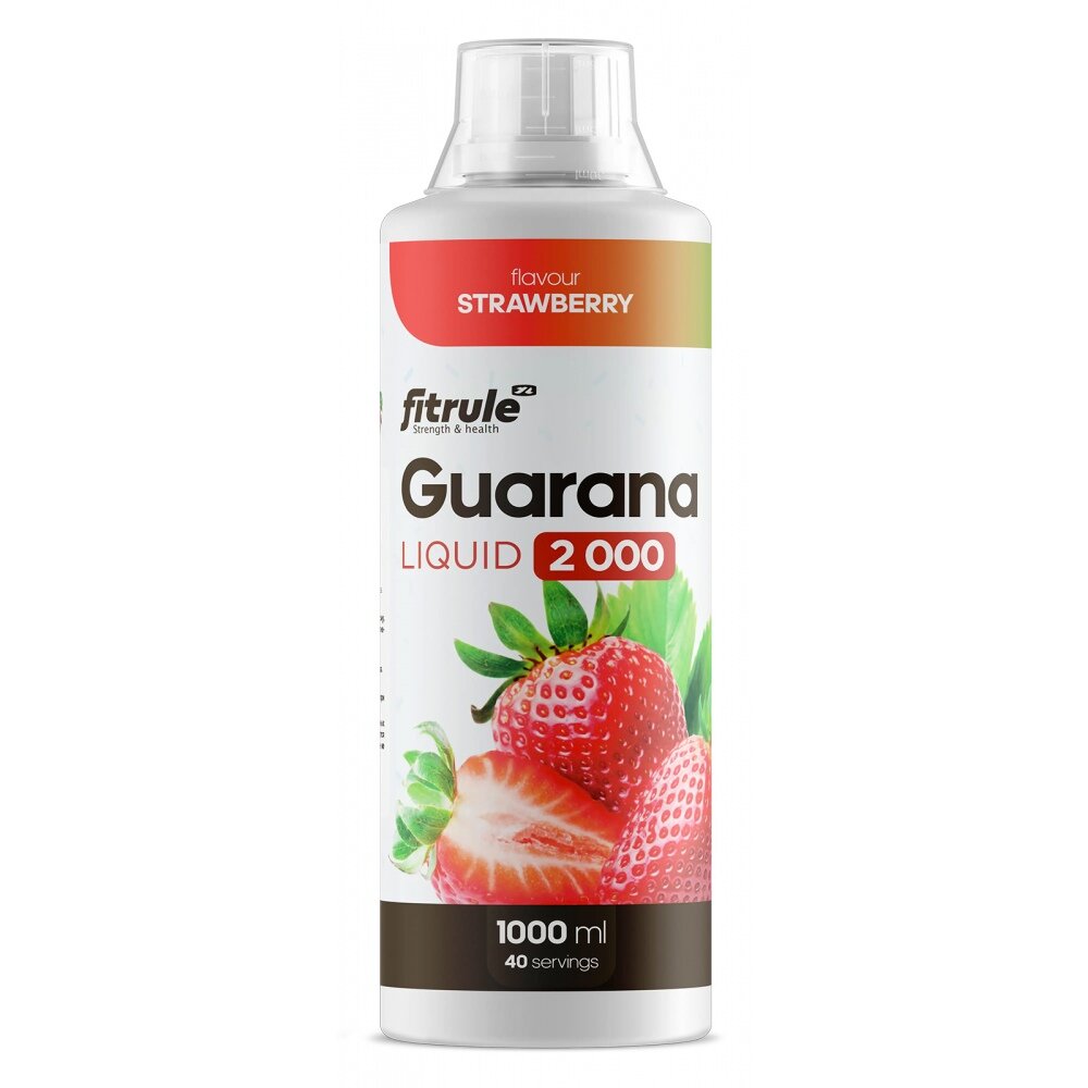 Fitrule Guarana Liquid 2000, 1000 мл, Вкус Strawberry / Клубника