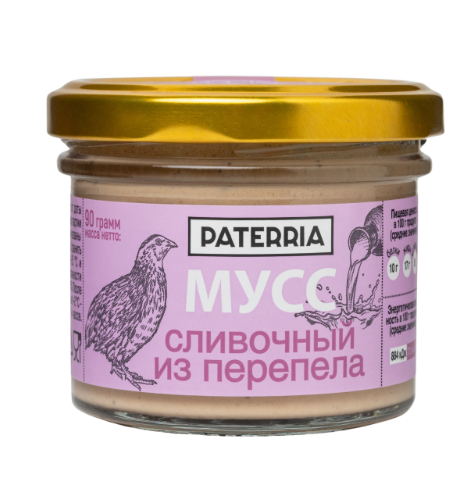 Гастрономия Деликатесофф Мусс Патеррия сливочный из перепела 90 гр