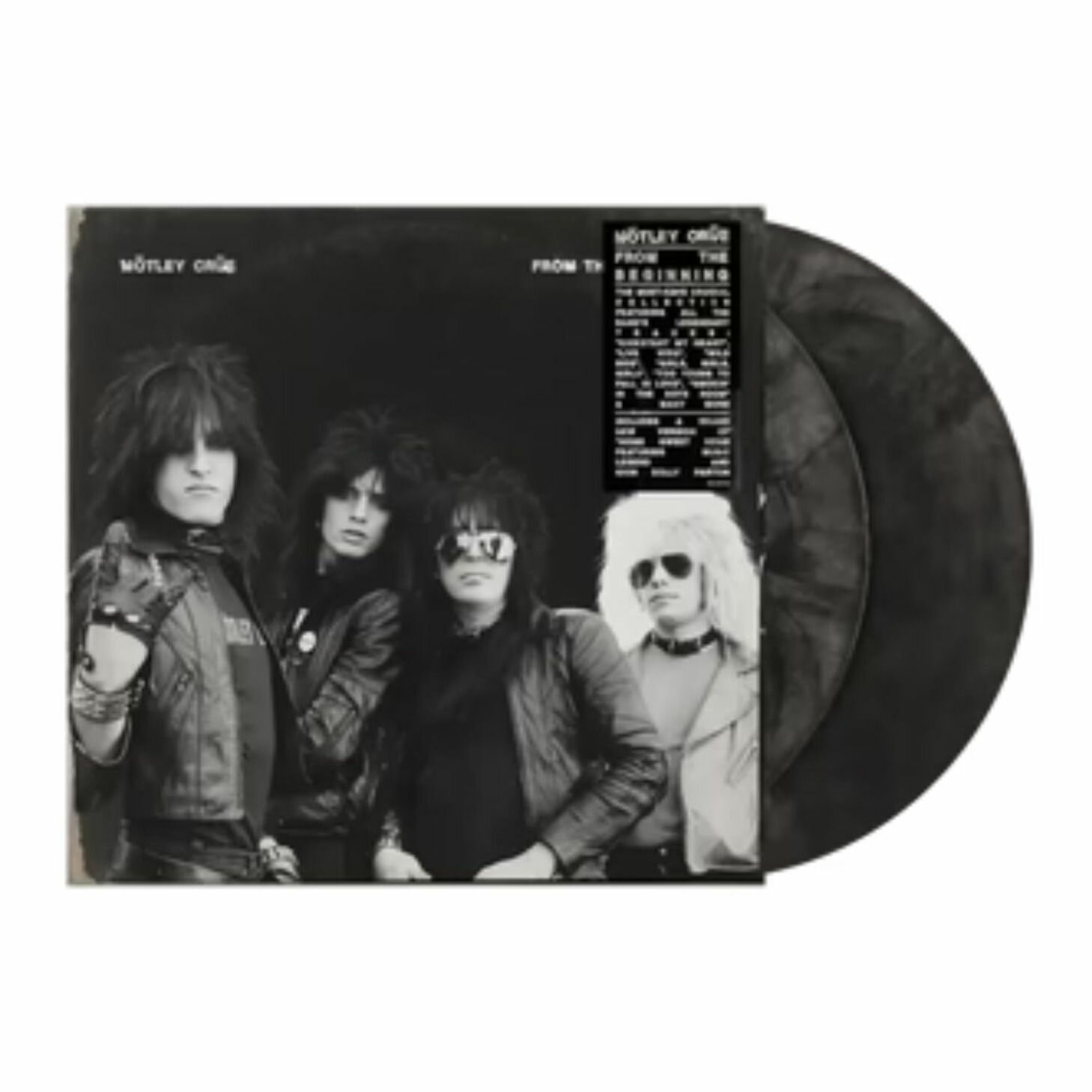 Виниловая пластинка Motley Crue - From The Beginning, 2 x Vinyl, LP, Clear W/ Black Marble, New