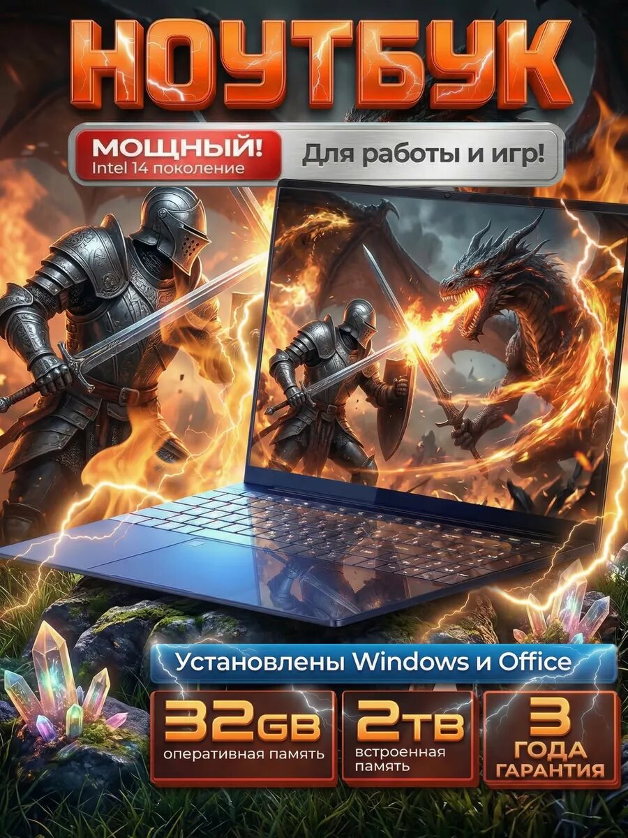 Ноутбук HiGH TECH R609 Intel H-Series RAM 32GB / SSD 2048GB