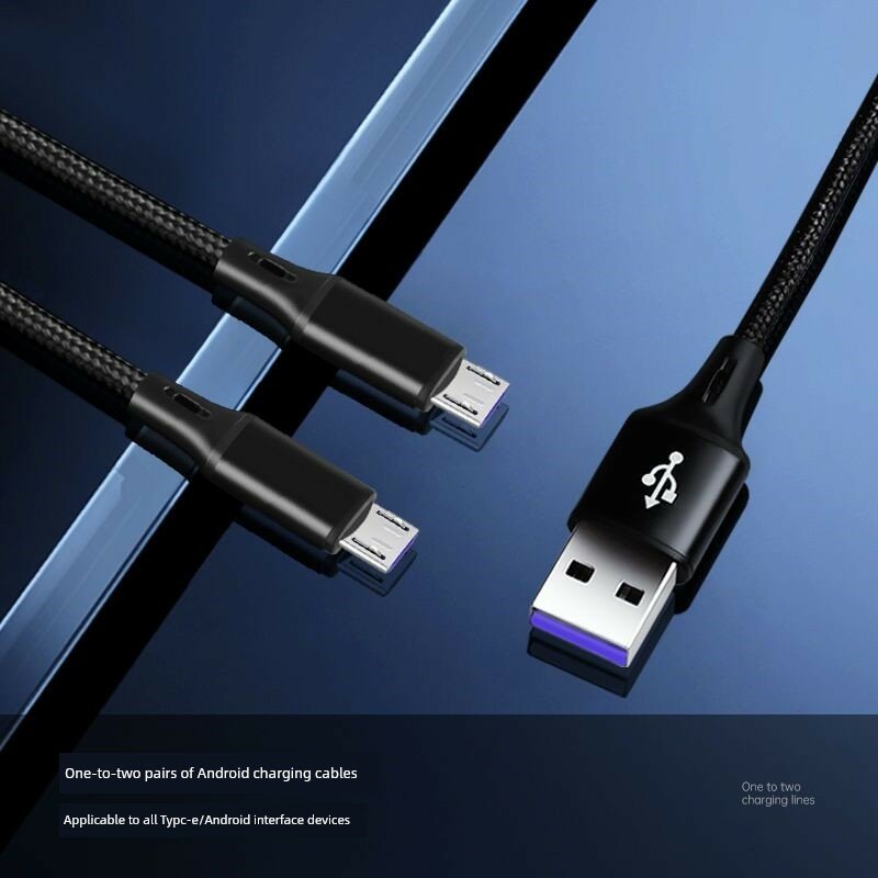 2м Двойной кабель USB-C + USB-C для Android, 1 шт, из бронированного нейлона, поддержка быстрой зарядки