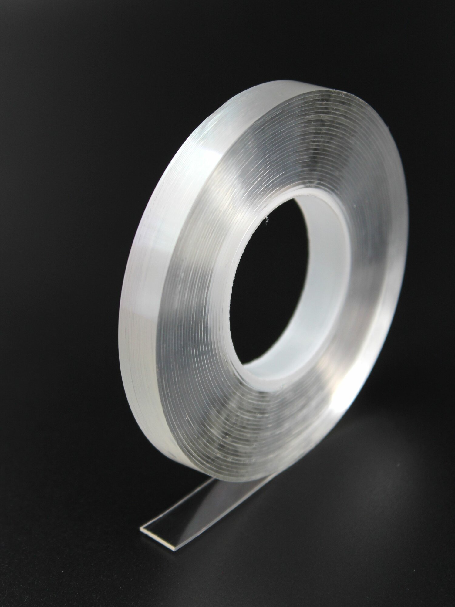 Клейкая лента 5 метров, двухсторонний крепкий скотч, многоразовая прозрачная нано-лента, нано скотч 1см х 5м