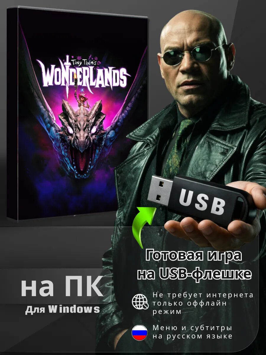 Игра Tiny Tina’s Wonderlands (2022) на USB флешке для ПК