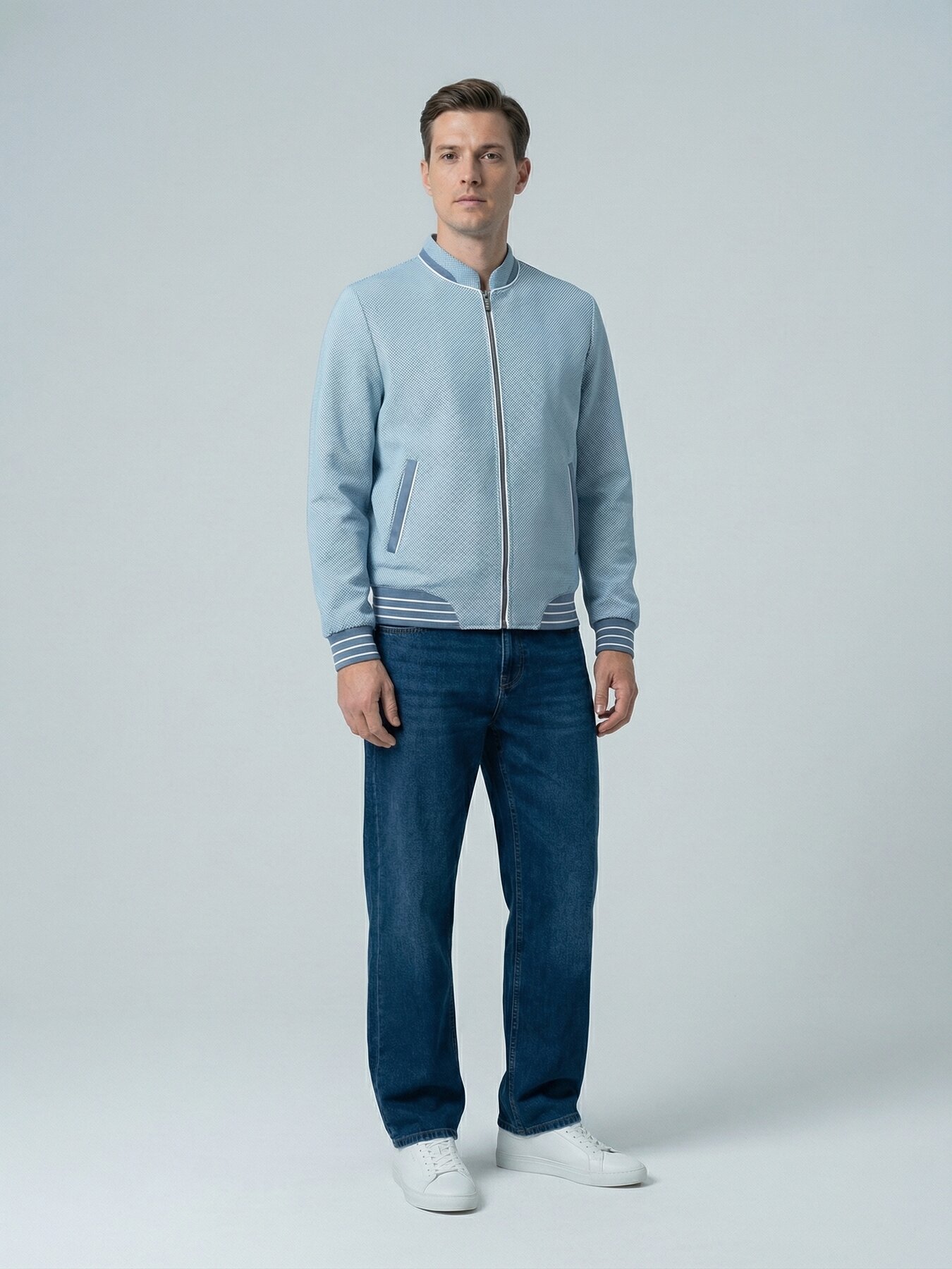 Куртка Alessandro Manzoni Denim, размер 56, мультиколор — фото 1