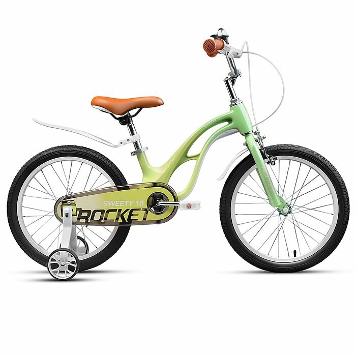 Велосипед Oubaoloon Rocket Sweety, диаметр колес 18", салатовый 18. SWEETY. LGN.26