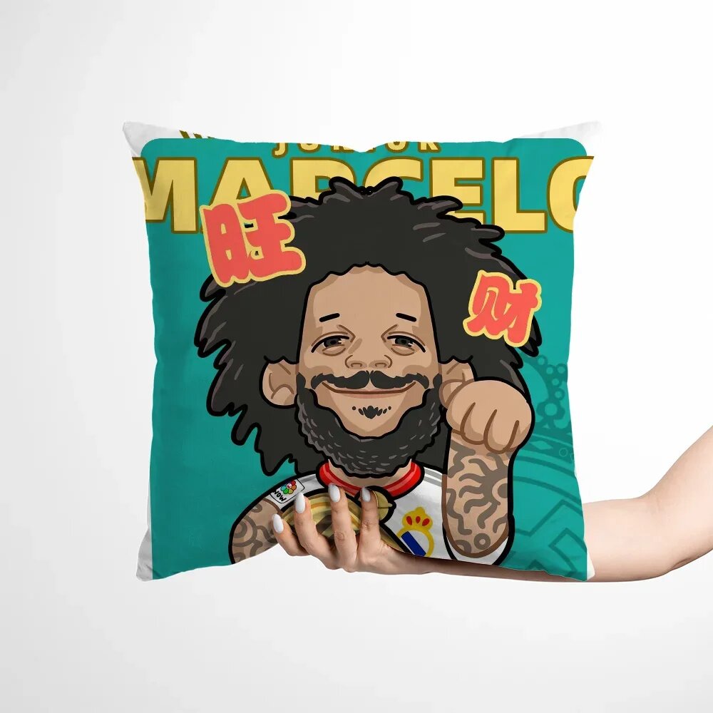 Наволочка декоративная Marcelo Real Madrid аниме, 40x40 см, Z5