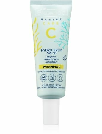 Крем для ухода за кожей Bielenda C Marine Care Hydro-cream deeply moisturizing and protective SPF 50, 40 мл