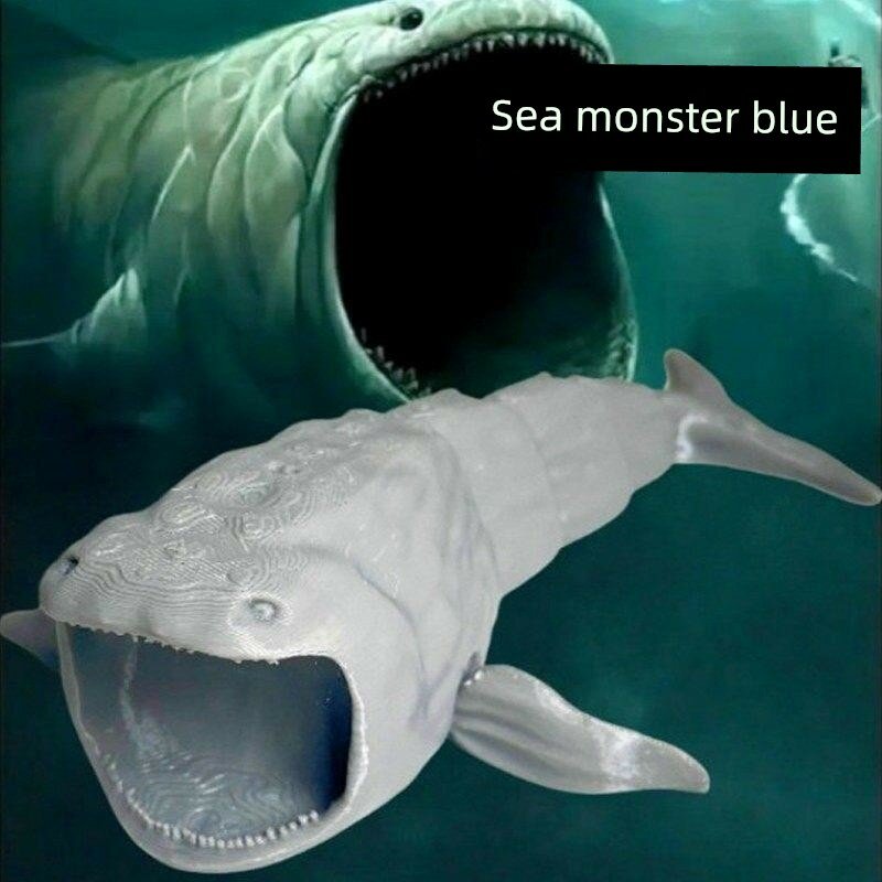 Морской монстр гигантский Блюберд однотонная 3D-печатная фигурка, серия Deep Sea Voyage