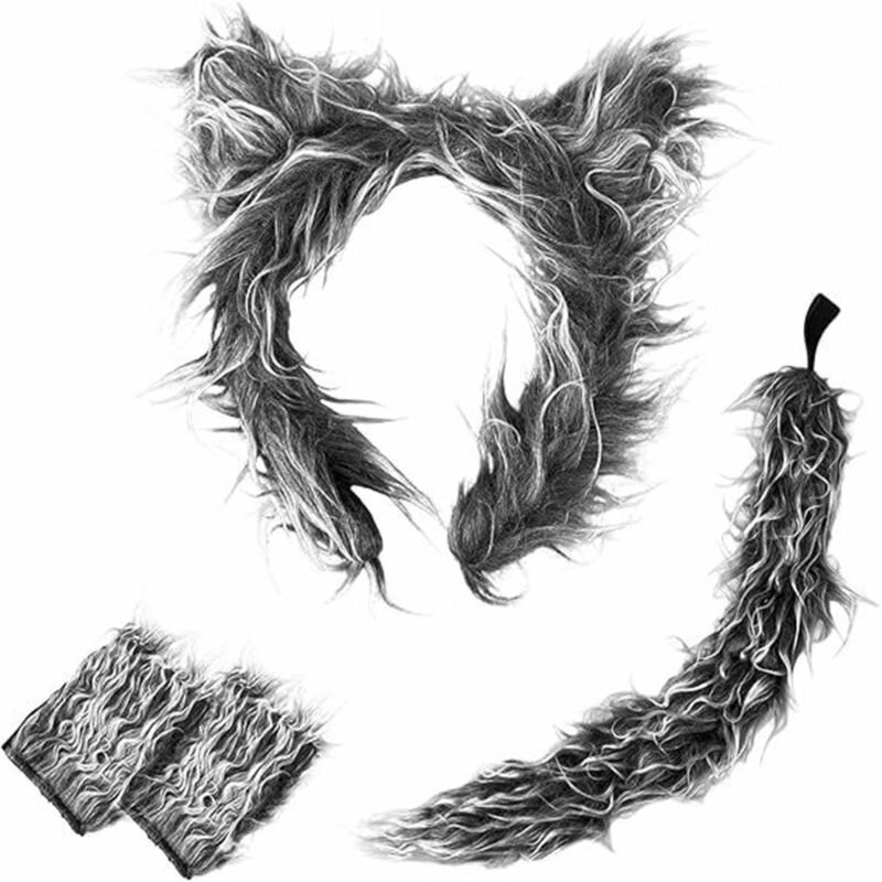 Костюм волка на Хэллоуин-Комплект из четырех предметов 1