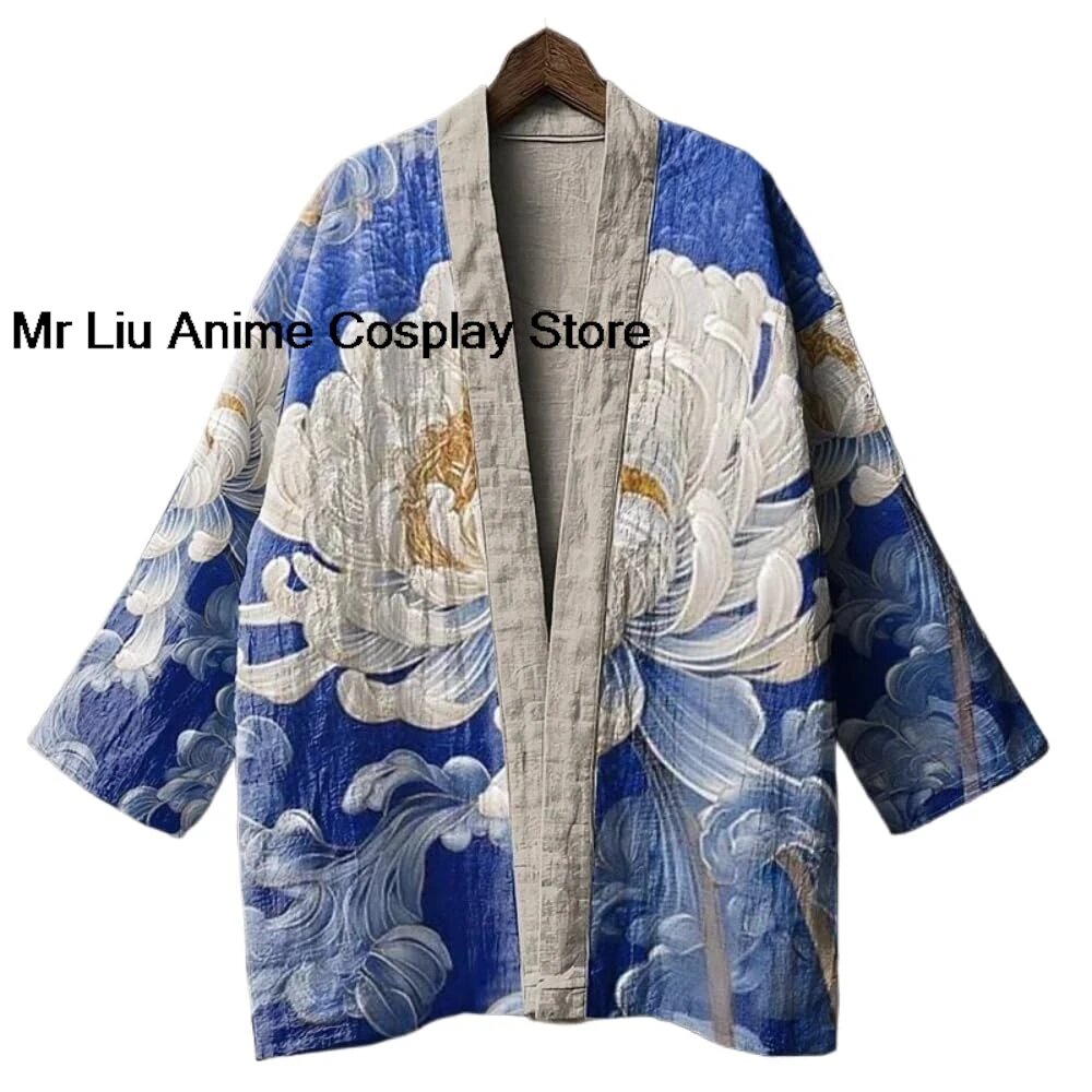 Кимоно кардиган мужское/женское, L, Haori Jacket6