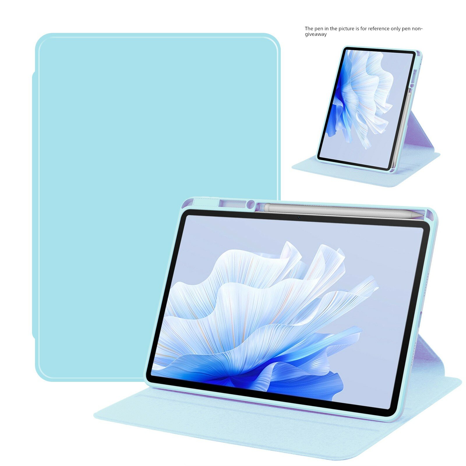 Huawei MatePad 10.4 дюйма BAH3-W59 360° поворотный стенд чехол небесно-голубой с сенсорной ручкой и закаленным стеклом