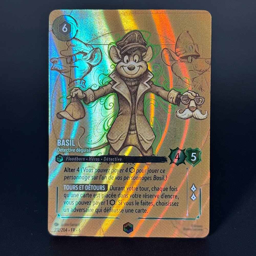 Lorcana Cards Chapter 6 FR Basil Detective Foil 212. FR.6
