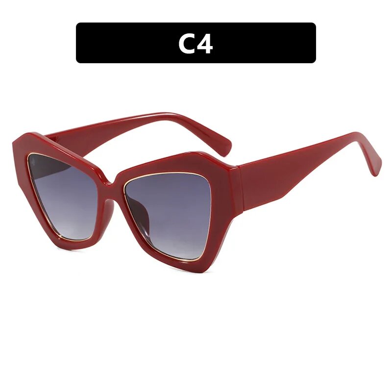 Солнцезащитные очки OLOEY, цвет оправы C 4-Red fades to gra